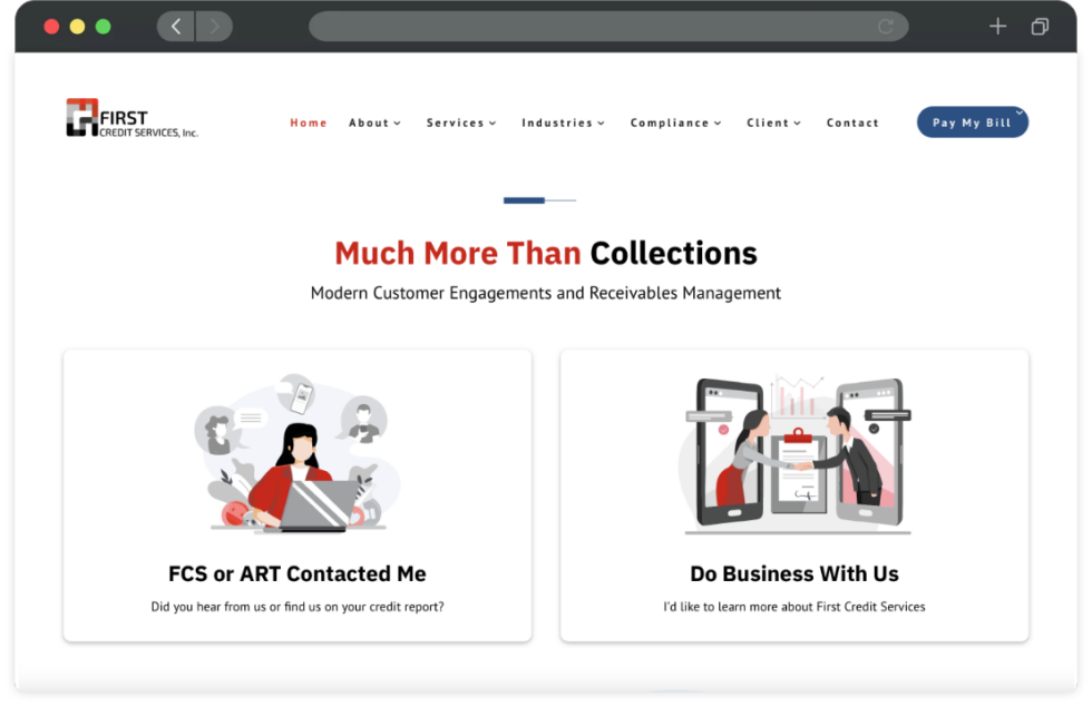 First credit services: Website, Branding and digital marketing - Brandshark