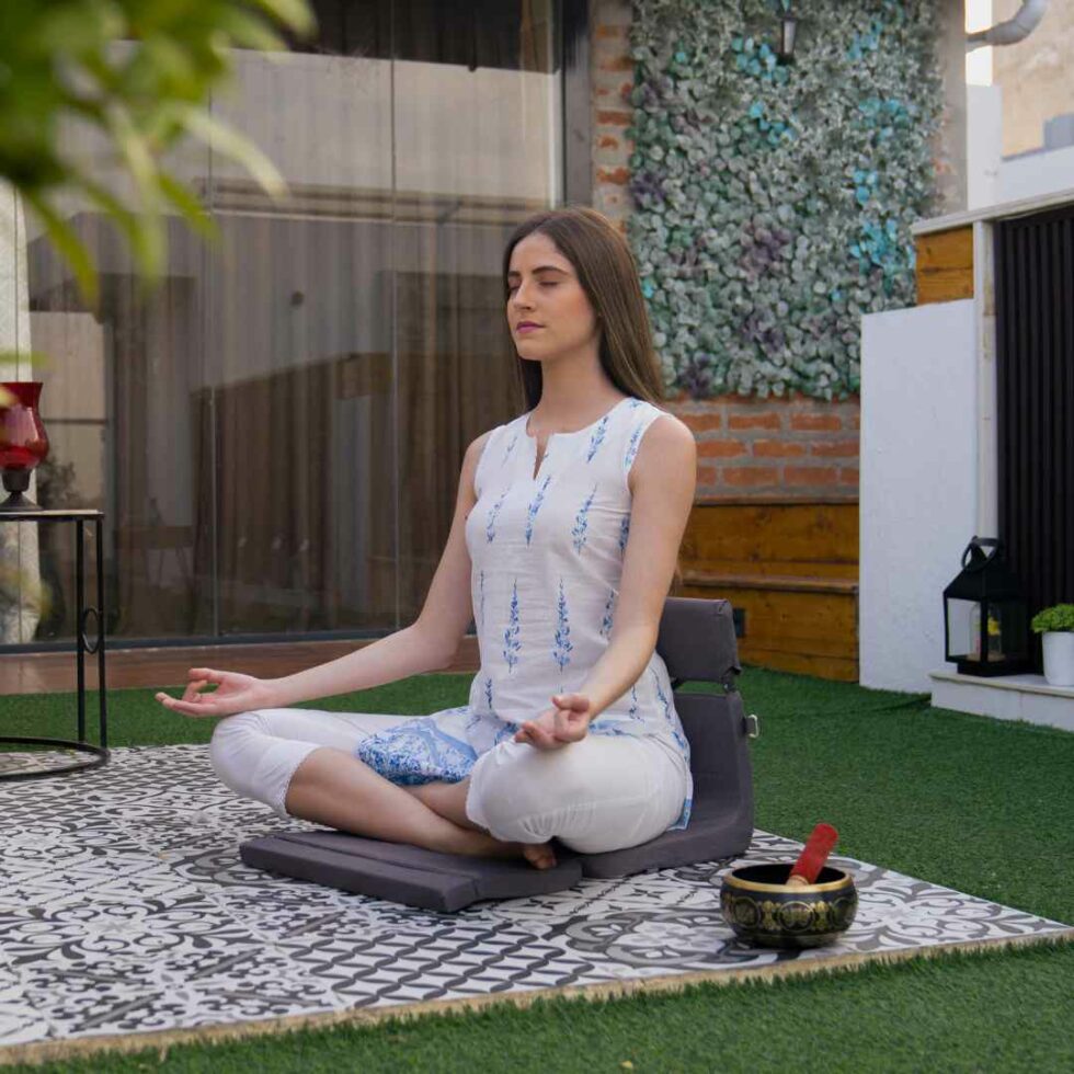 Yoga Seat Artistic Product Photography with Model