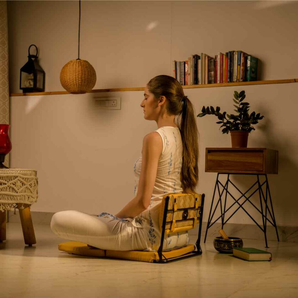 Yoga Seat Artistic Product Photography with Model